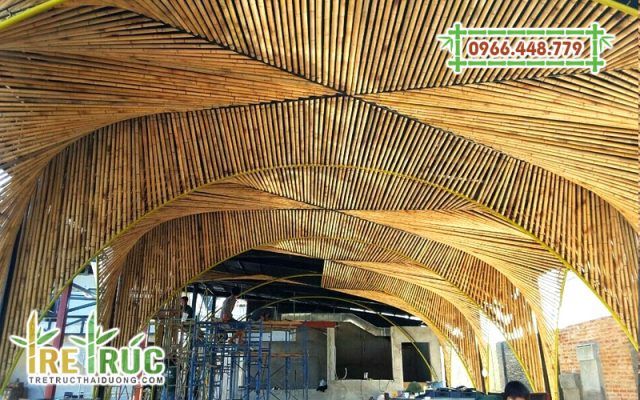 Trần tre trúc | Hướng dẫn thi công trang trí trần nhà bằng tre trúc